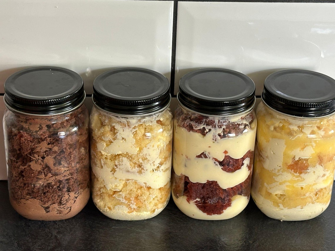 Handmade Layered Cake Jars - Gourmet Dessert Gift - Etsy