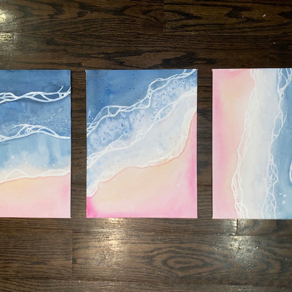 Beach Triptych - Etsy