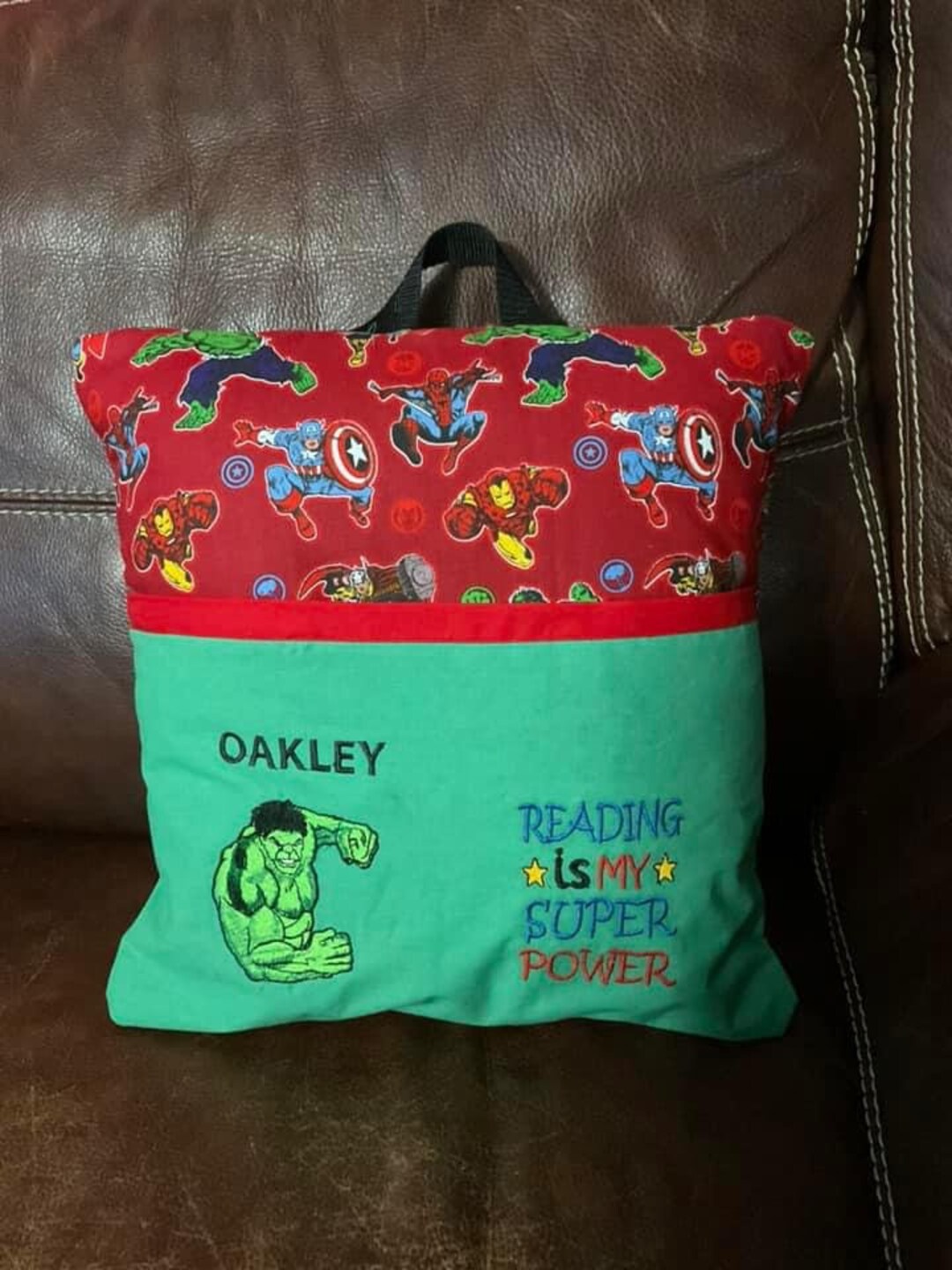 Hulk Reading Pocket Pillow - Etsy