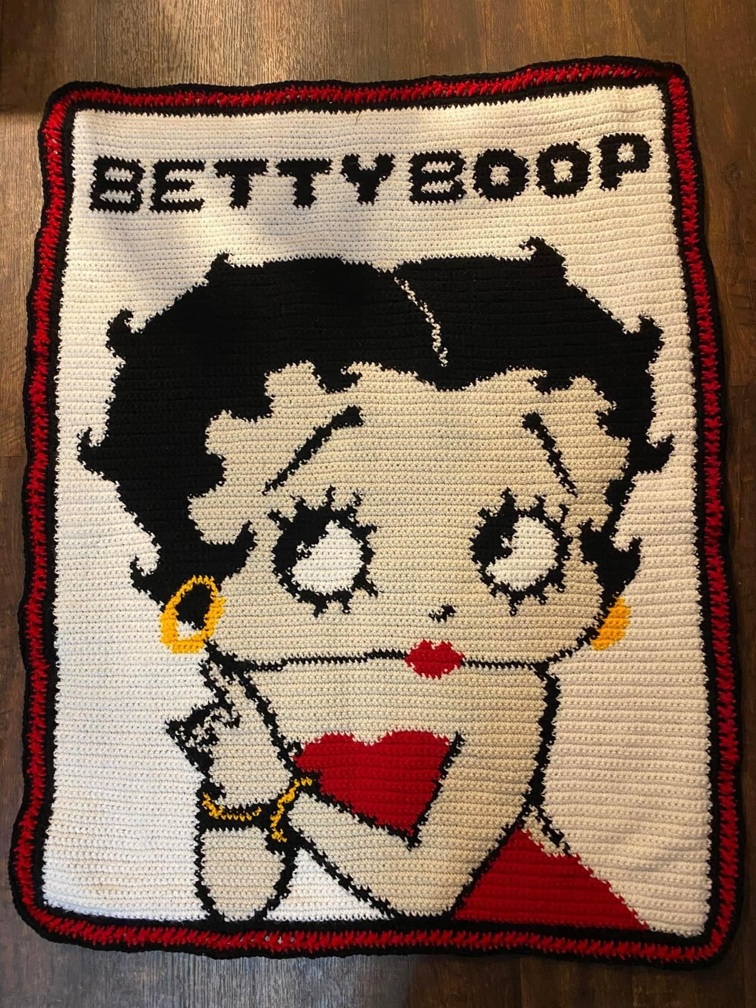 Crochet Betty Boop Afghan - Etsy