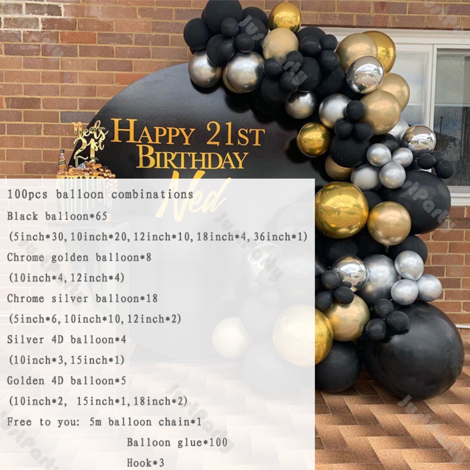 100pcs Black Balloons Garland Kit DIY Wedding Decoration | Etsy