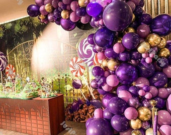 Purple Birthday Balloon Arch | Etsy