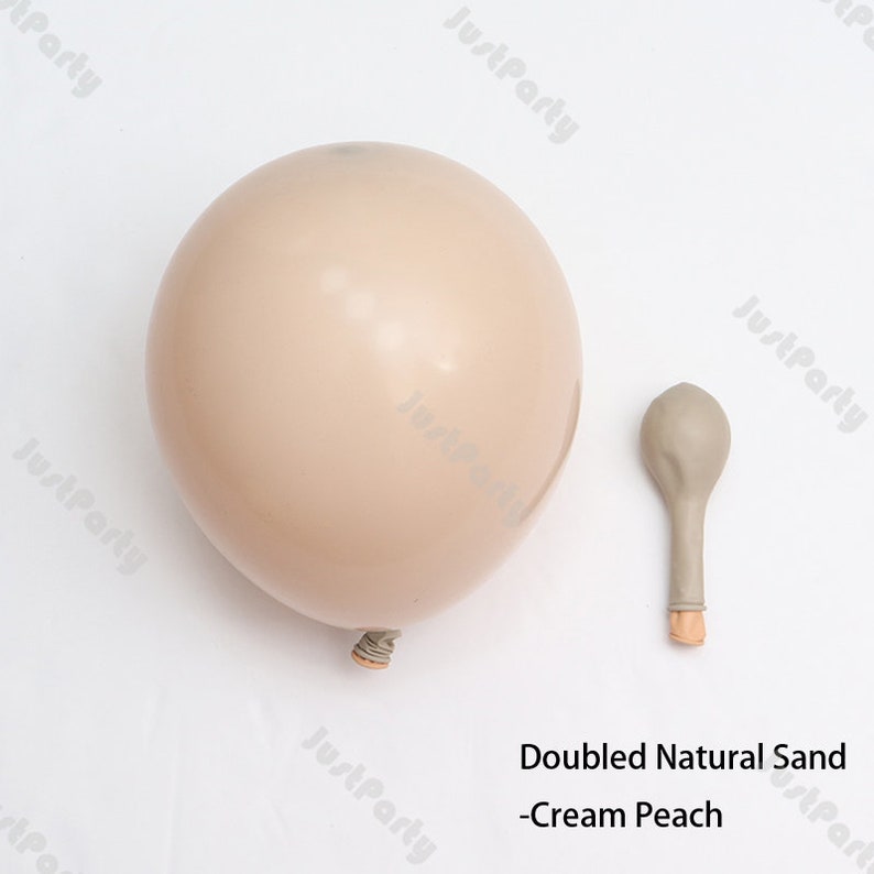 Doubled Dusty Blue White Sand Balloons Garland Arch DIY Boho Wedding ...