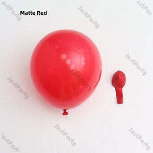 151/203pcs Black and Gold Party Balloon Garland Kit Matte Red White ...