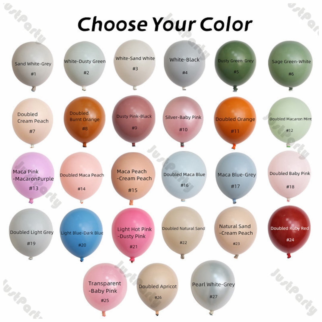 4-16ft Doubled Balloons Garland Kit Custom Balloon Arch Multi Color DIY ...