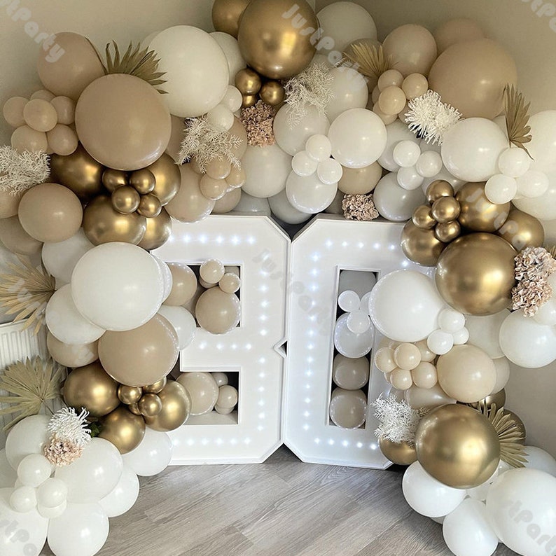140pcs Matte Beige Balloons Garland Baby Shower Decorations - Etsy