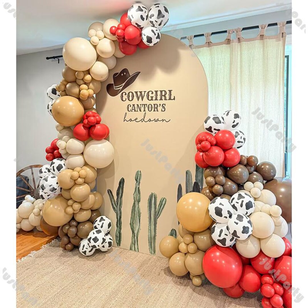 169pcs Cowgirl Balloon Arch Farm Theme Birthdays Gender Reveal Party ...