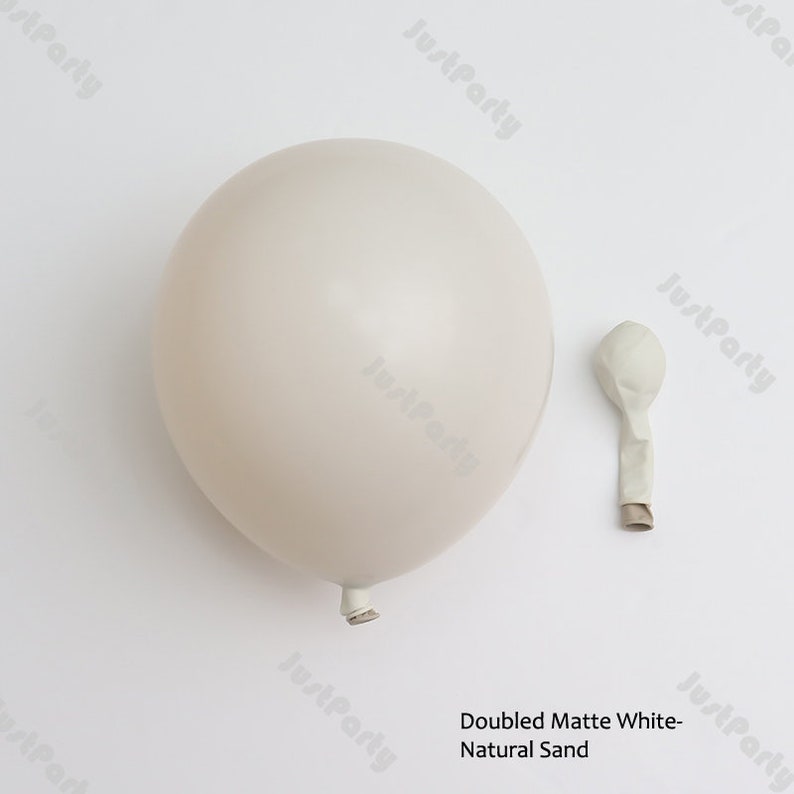 Doubled Dusty Blue White Sand Balloons Garland Arch DIY Boho Wedding ...