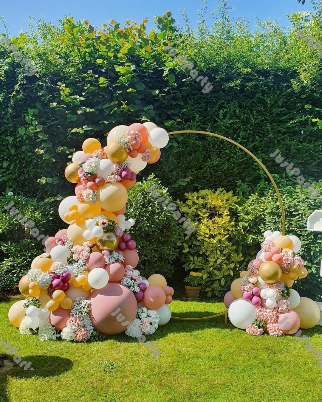 23 6in 110 2in Round Metal Arch Wedding Decoration Balloon Etsy