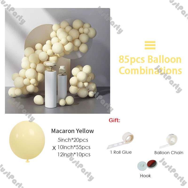 85pcs Macaron Pink Matte Pink Pastel Pink Balloon Garland Arch Kit Girl ...