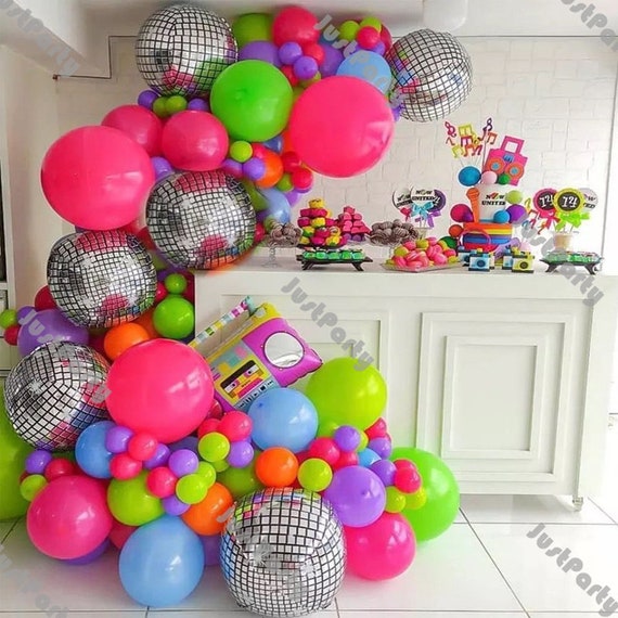 111pcs Rock Party Balloon Garland Rainbow Birthday Decoration - Etsy
