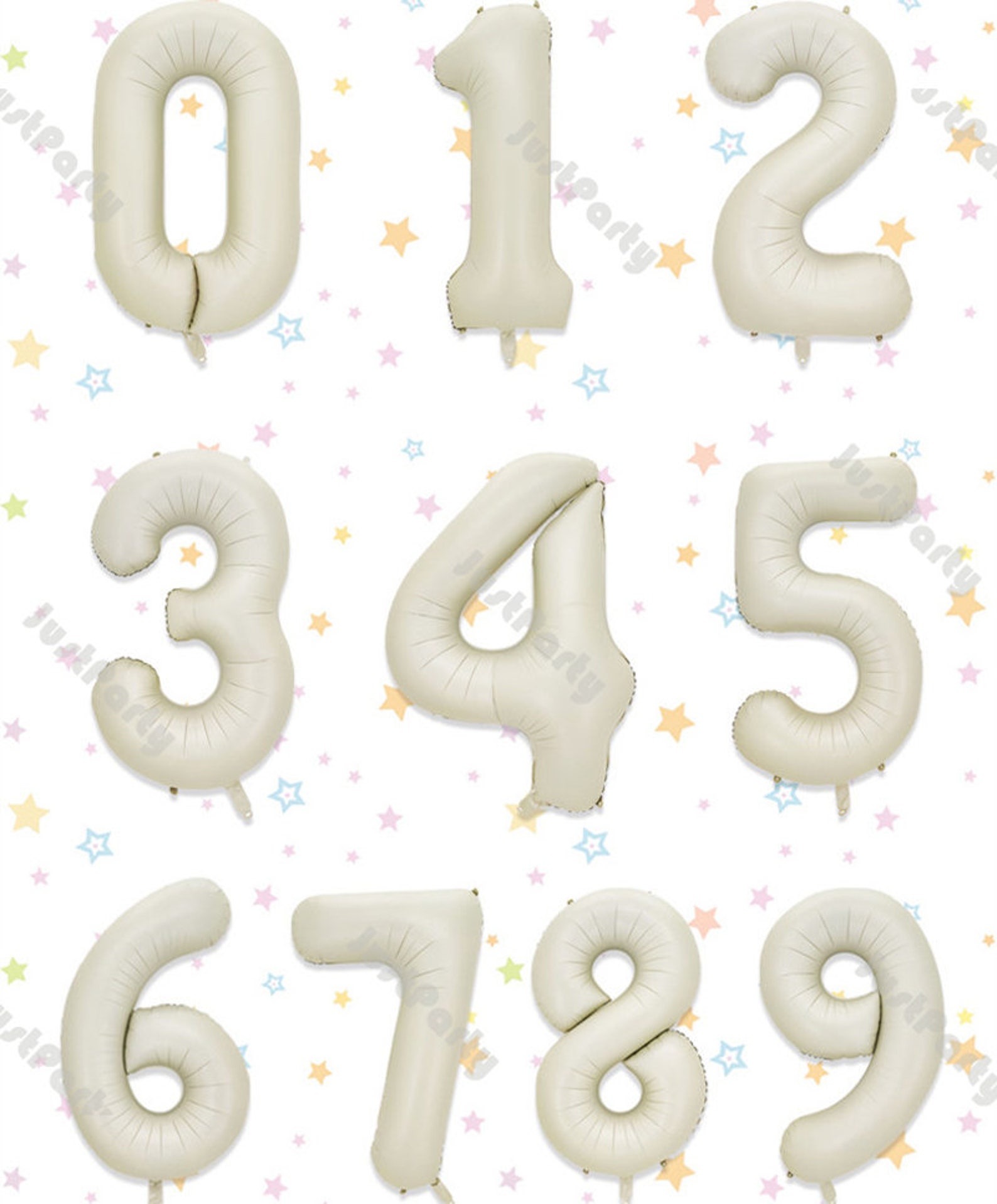 40inch Craem Caramel Number Balloon Decoration Boho Birthday Decoration ...