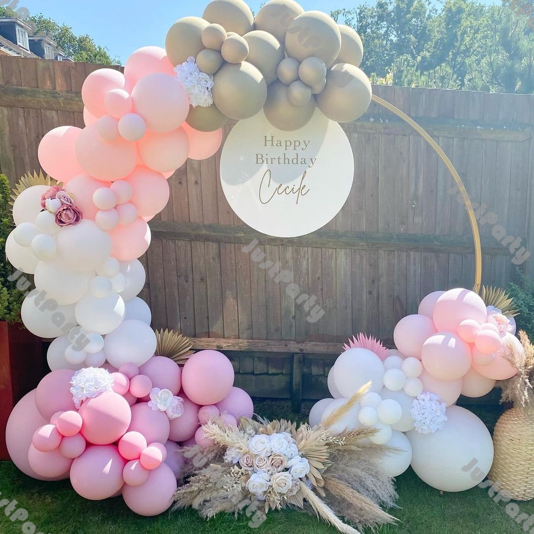 23.6in-110.2in Round Metal Arch Wedding Decoration Balloon Circle Arch ...