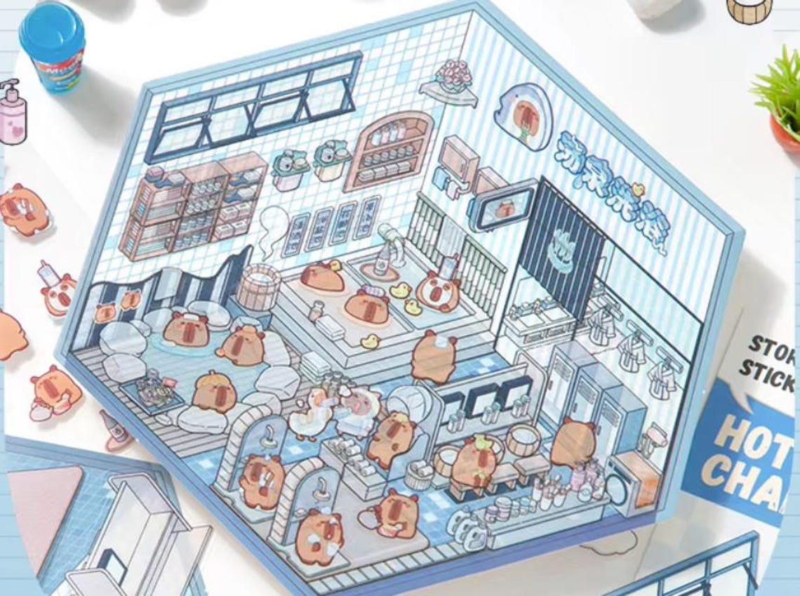 Spa Style DIY Tiny 3D Sticker Kit Designed for Building Miniature ...