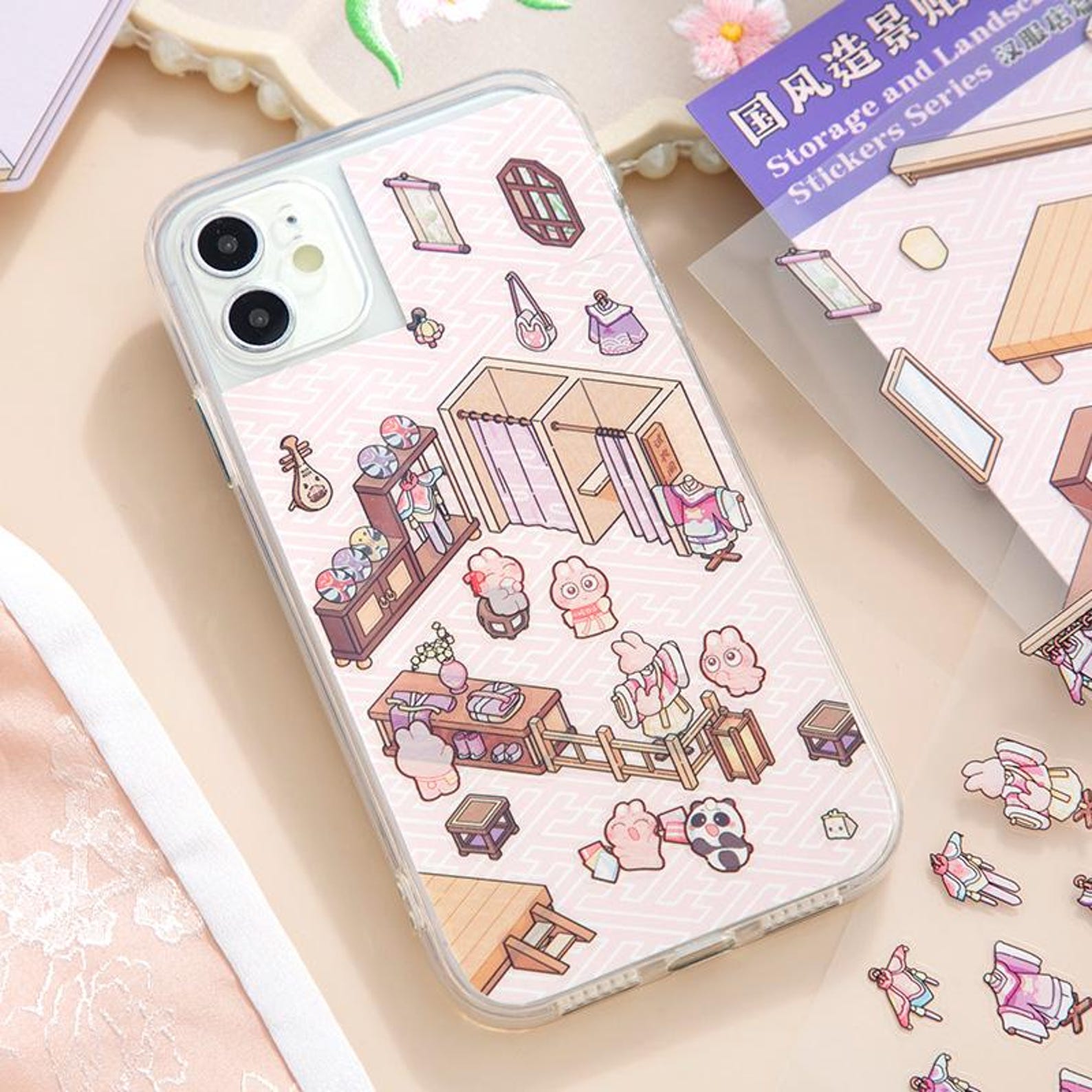 DIY Miniature 3D Sticker Kit: Han Clothing Shop Scene - Etsy