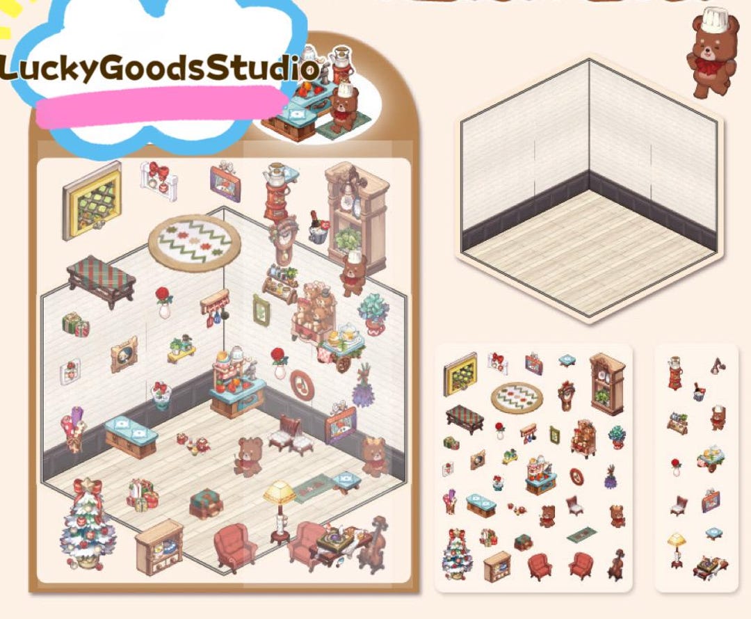 Christmas Fun DIY Tiny 3D Sticker Kit Designed for Building Miniature ...