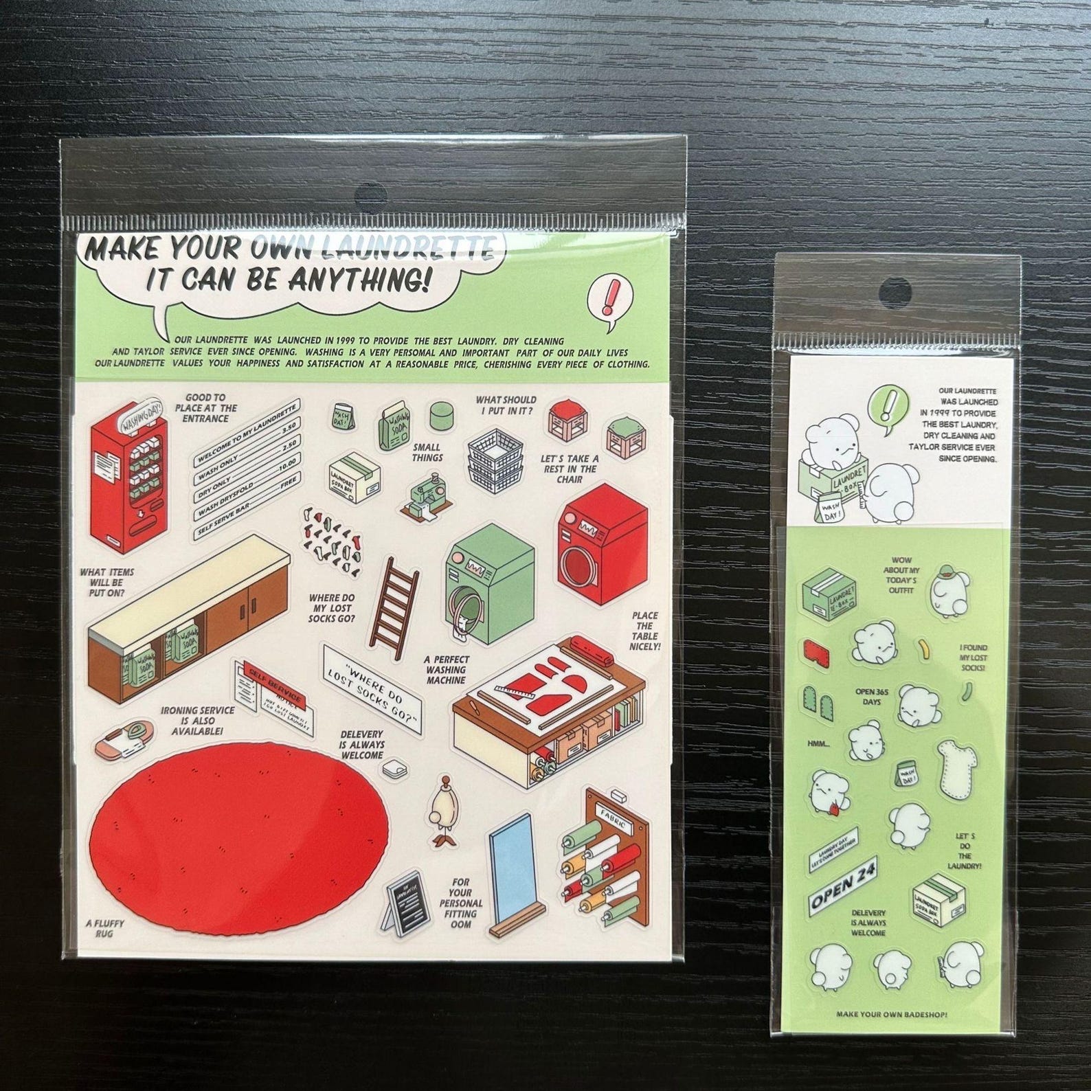 Laundry Room House Design DIY Tiny 3D Sticker Kit Designed for Building ...