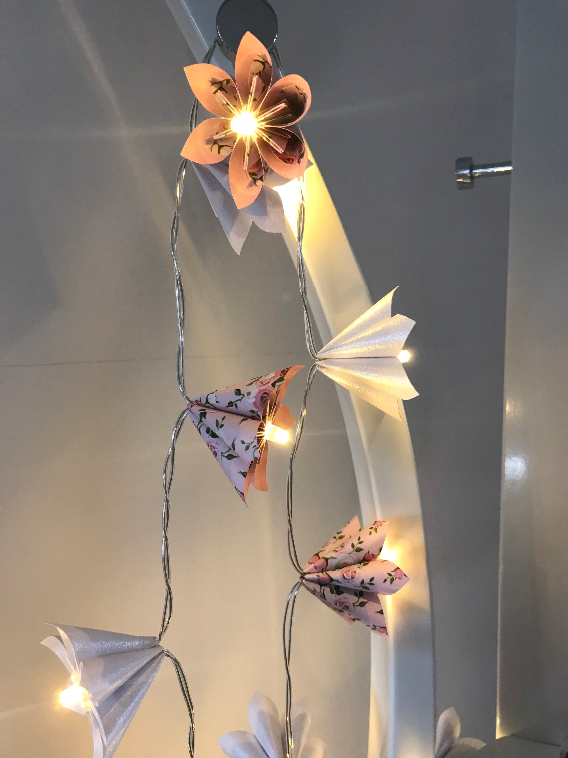 Origami Flower String Lights: A Creative Way to Illuminate Your Space ...