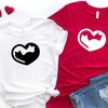 Custom Heart Line Shirt, Custom Valentine's Day, Personalized Heart ...