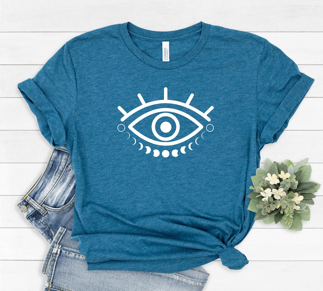 Eye Shirt, Evil Eye Shirt, Moon Phases Shirt, Moon Phases Evil Eye ...
