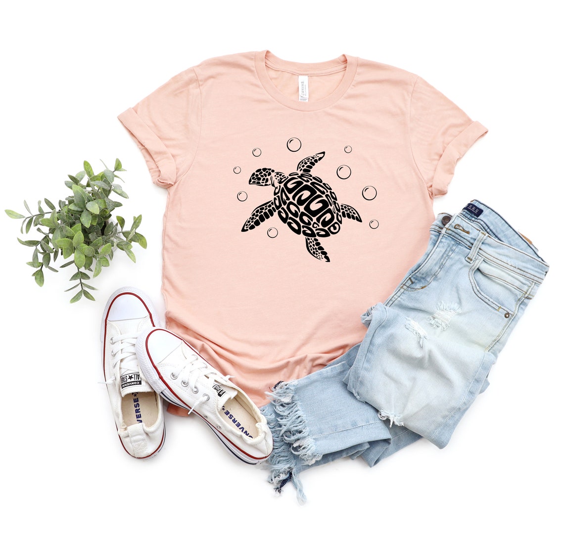 Sea Turtle Tee Sea Turtle Shirt Sea Turtle T shirt Turtle | Etsy