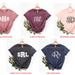Monogrammed Shirt, Custom Monogram Shirt, Bridesmaid Gift, Monogram ...
