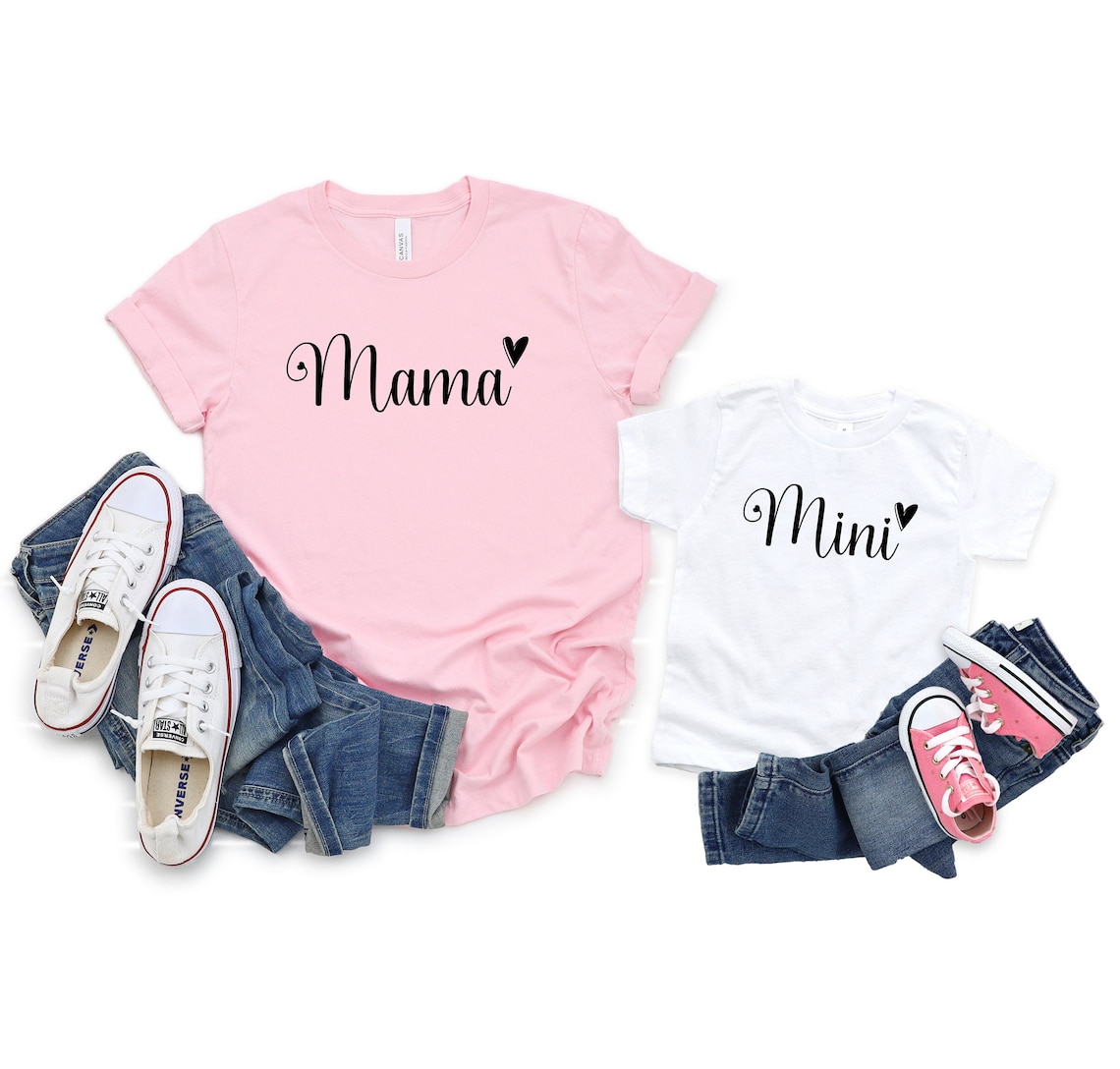 Mama Mini Shirts, Mom And Me Shirt, Mama Mini Matching Shirt, Mother's ...
