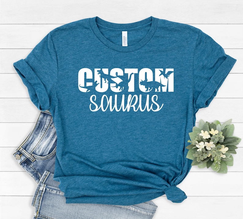 Custom Saurus Shirts Dinosaur Shirts Custom Gifts - Etsy
