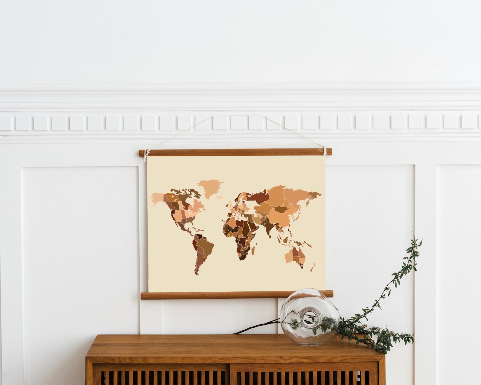 Printable Diversity Wall Art World Map With Countries - Etsy UK