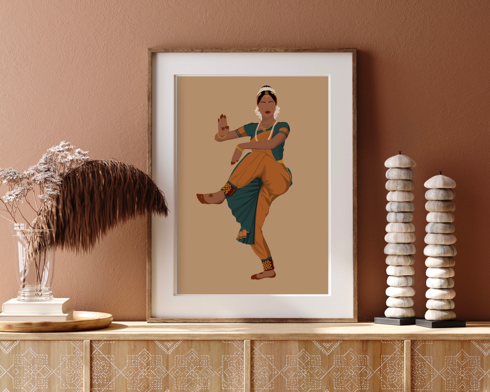 Indian Art Desi Art Tamil Art Tamil Bharatanatyam Art - Etsy UK