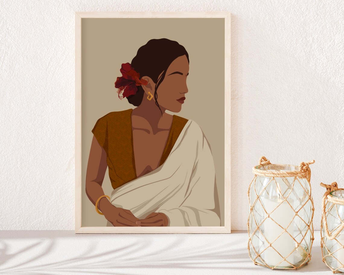 Indian Art Desi Art Tamil Art Tamil South Asian Art | Etsy