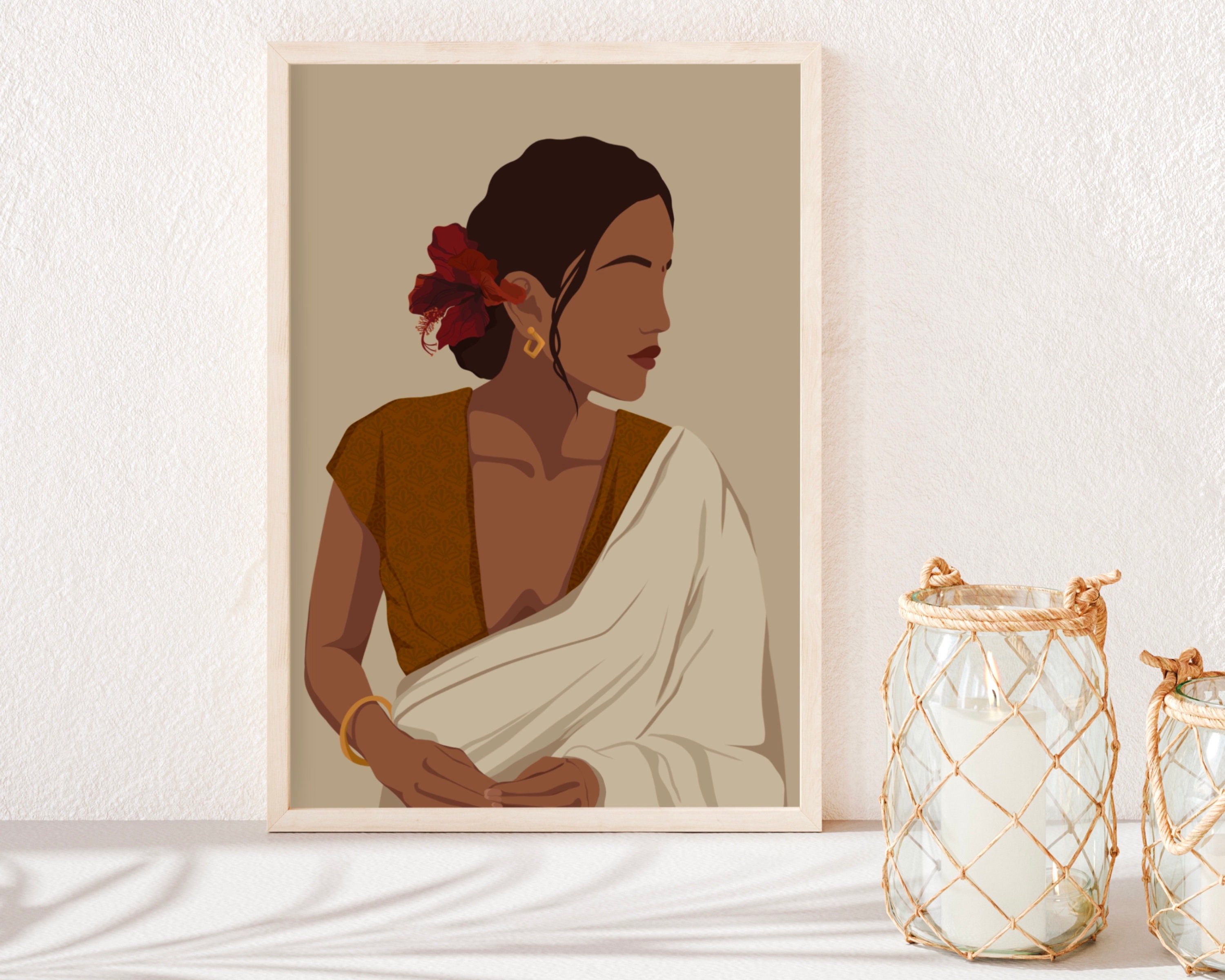 Indian Art Desi Art Tamil Art Tamil South Asian Art | Etsy