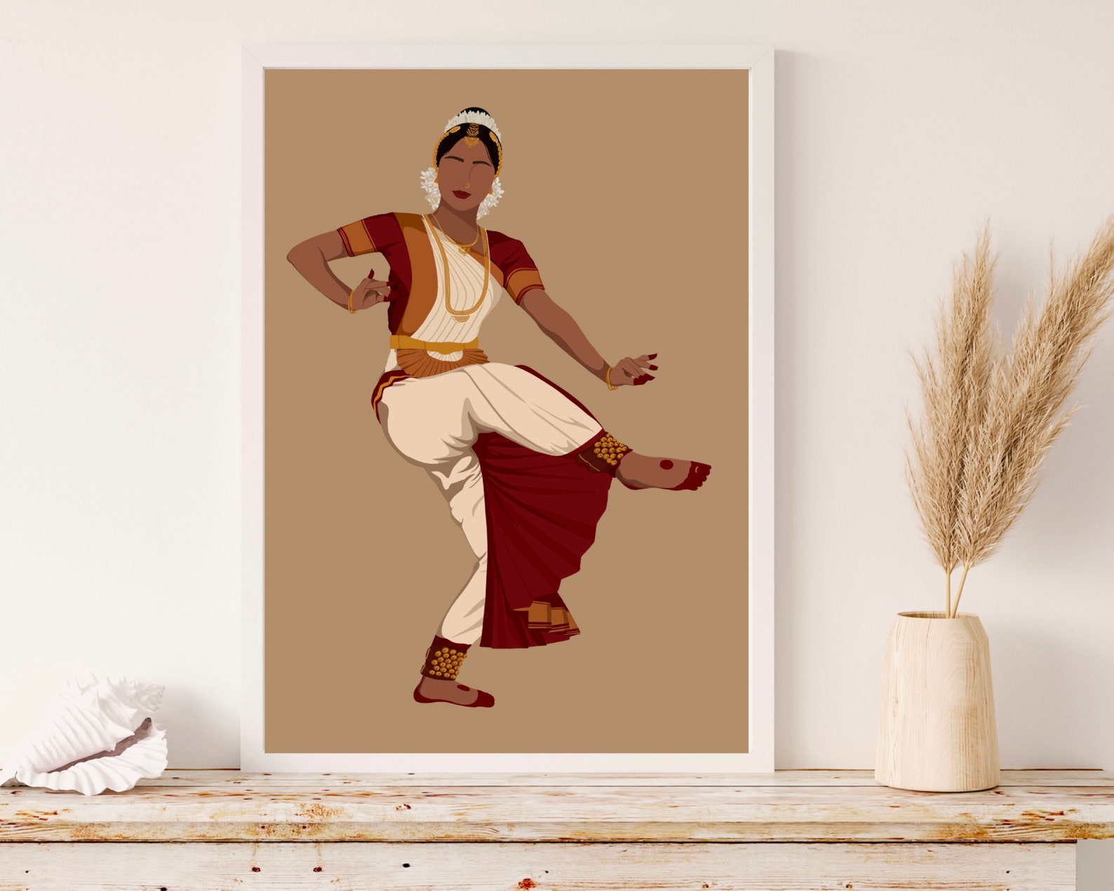 Bharatanatyam Art Desi Art Tamil Art Tamil South Asian - Etsy