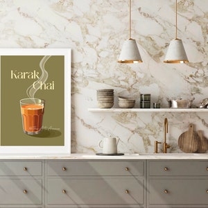 Karak Chai Art Chai Wall Art Desi Art Chai Poster Chai Print Indian ...