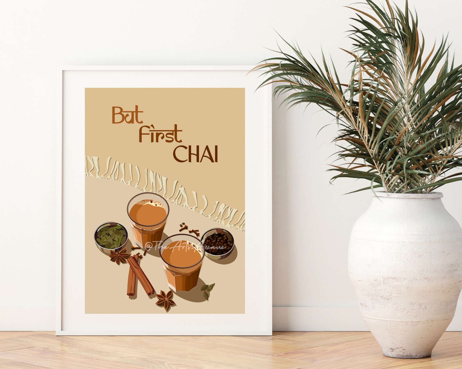 But First Chai Art Chai Wall Art Desi Art Chai Poster Chai Print Indian ...