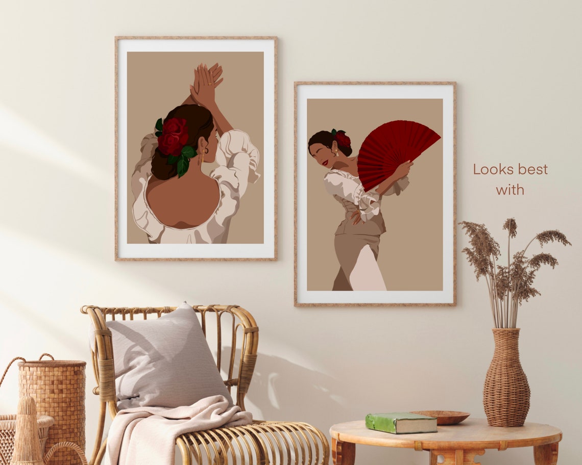 Hispanic Woman Art Latino Woman Art Mexican Art Print - Etsy