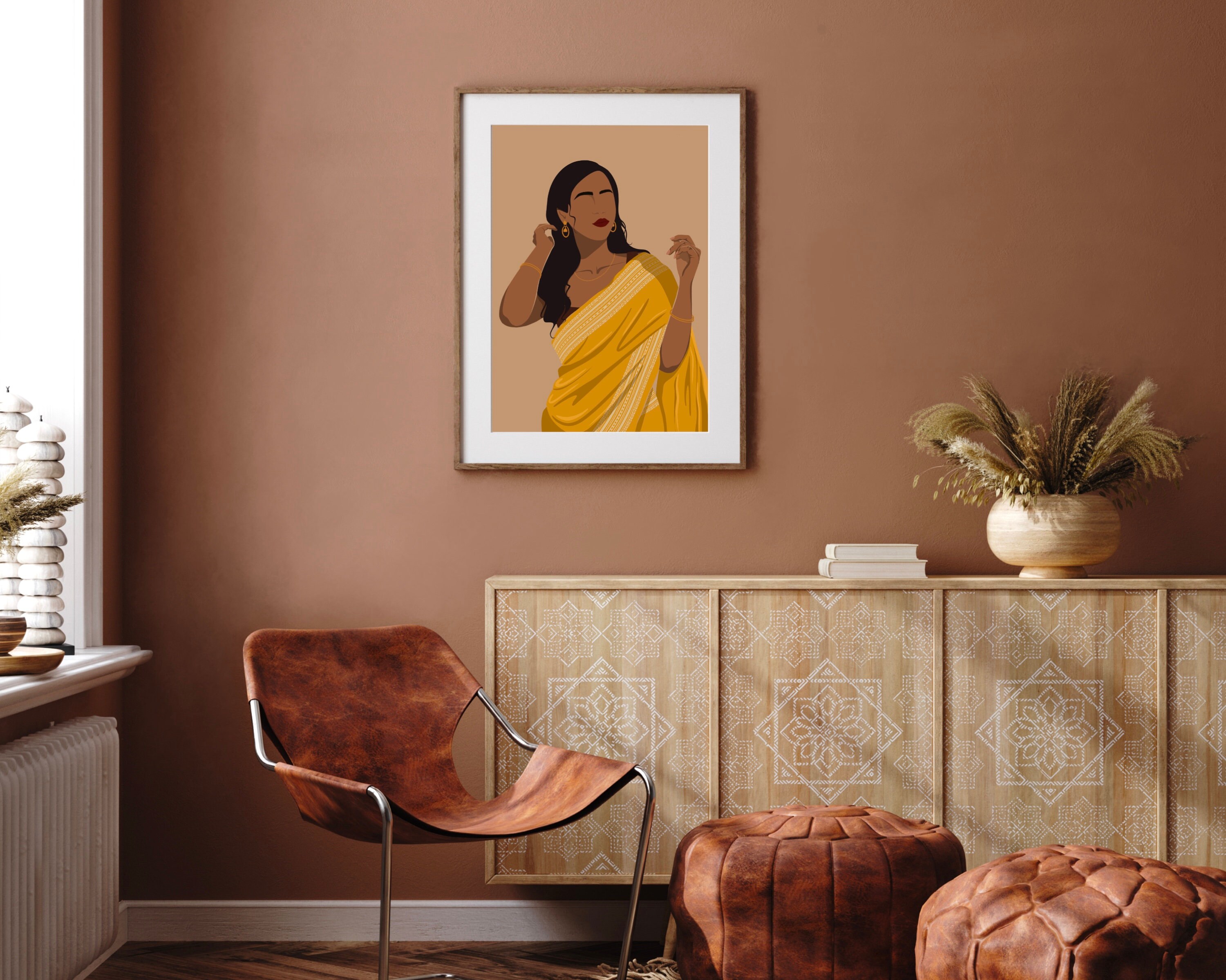 Indian Art Desi Art Indian Wall Art South Asian Art Tamil