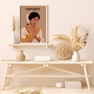 Namaste Art, Indian Art, Desi Wall Art, South Asian Art, Tamil, Asian ...