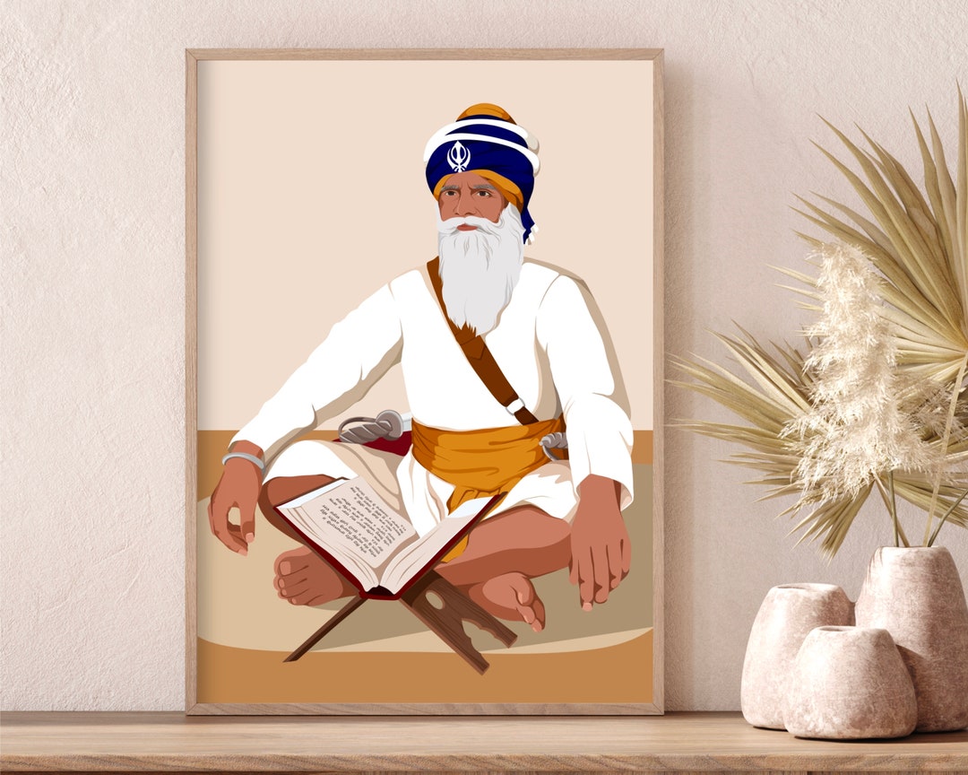 Baba Deep Singh Ji Sikh Art Sikh Gifts Sikh God Punjab Gifts Sikhi ...