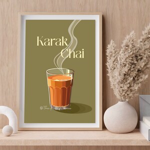 Karak Chai Art Chai Wall Art Desi Art Chai Poster Chai Print Indian ...
