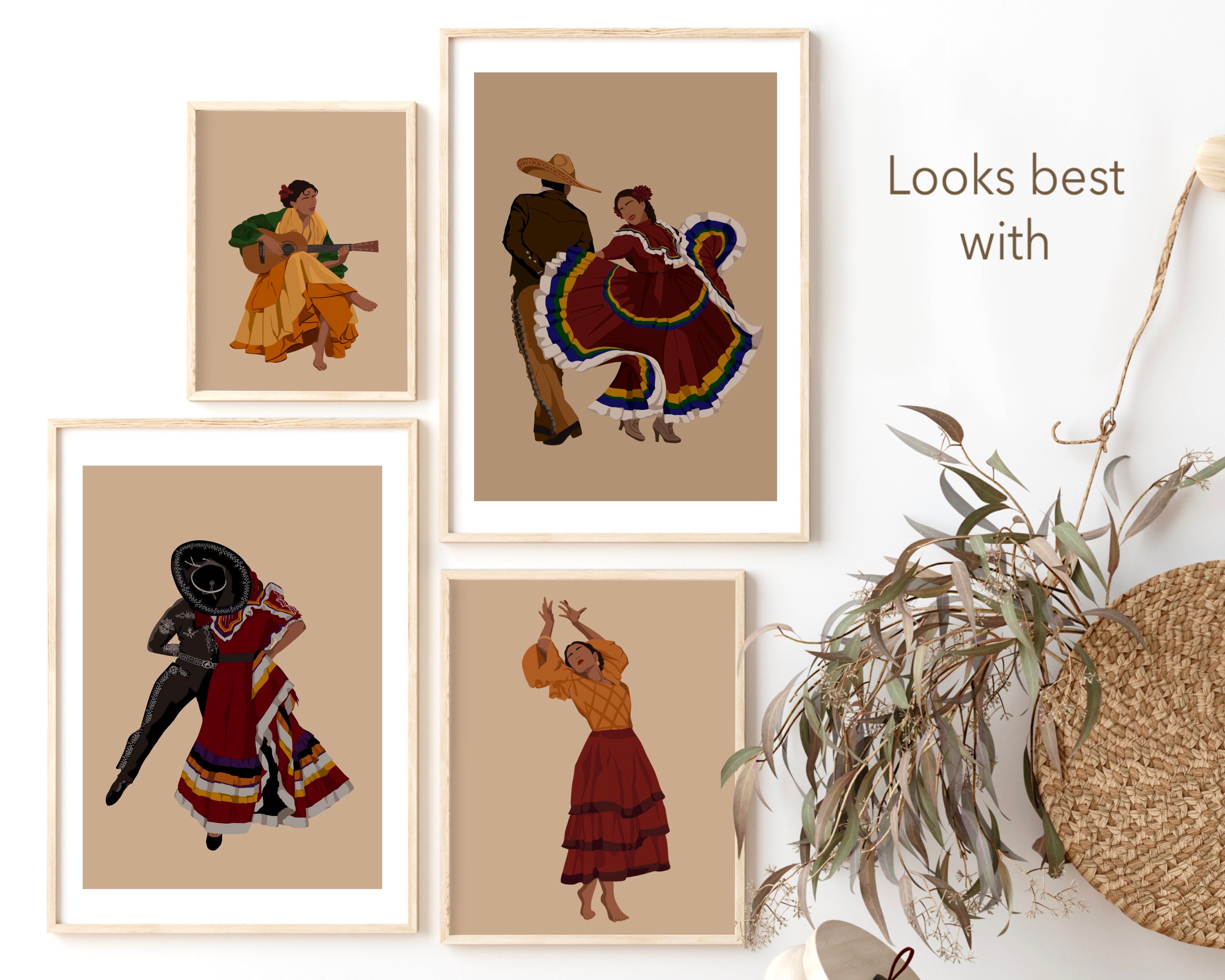 Folklorico Art Mexican Art Hispanic Art Latino Art Mexican - Etsy