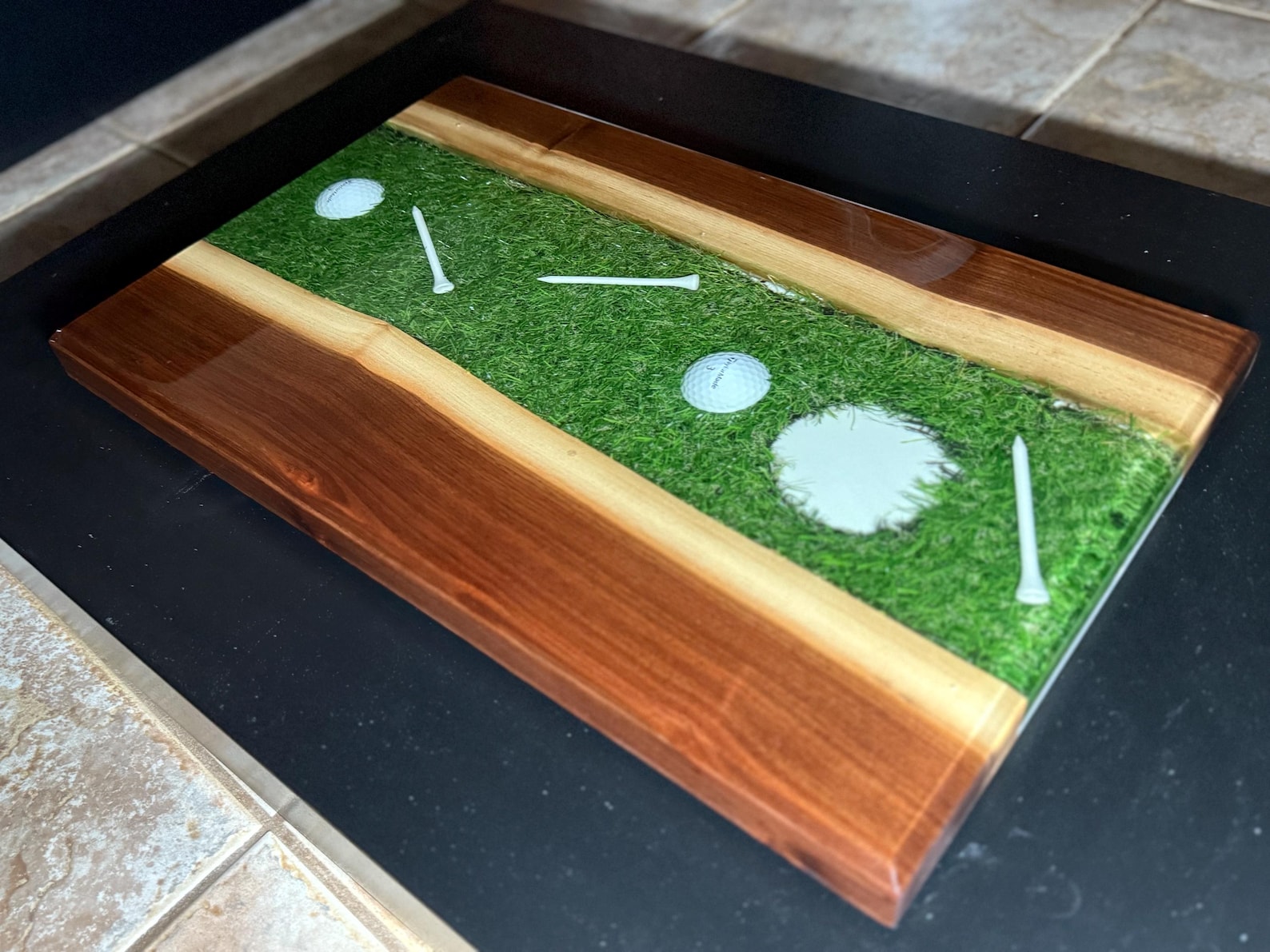 Golf Themed Epoxy Serving Board - Etsy