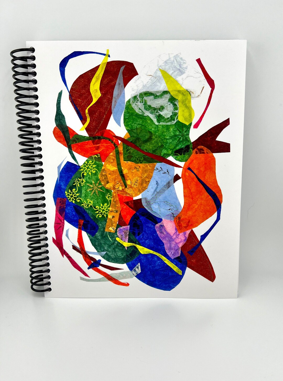 Lined Paper Journal With Abstract Colorful Design/spiral Journal - Etsy