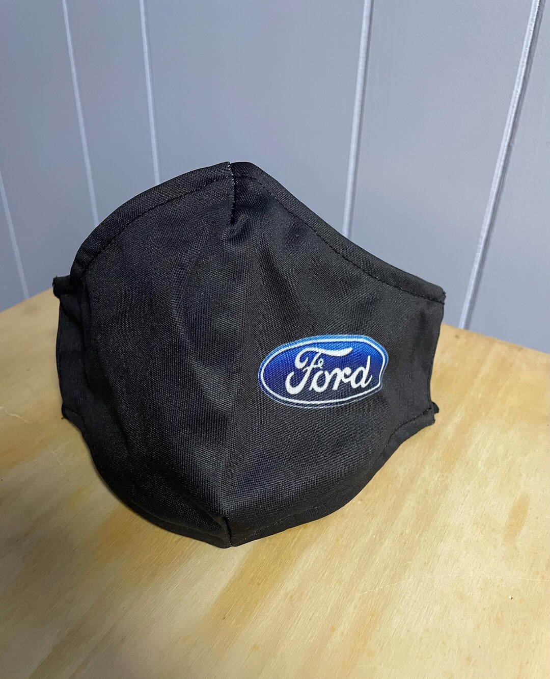 Face Mask Fabric Ford Adjustable Ear Loops Double Layered Washable ...
