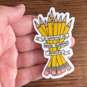 Bouquet of Pencils Youve Got Mail Sticker Waterproof Stickers Water ...