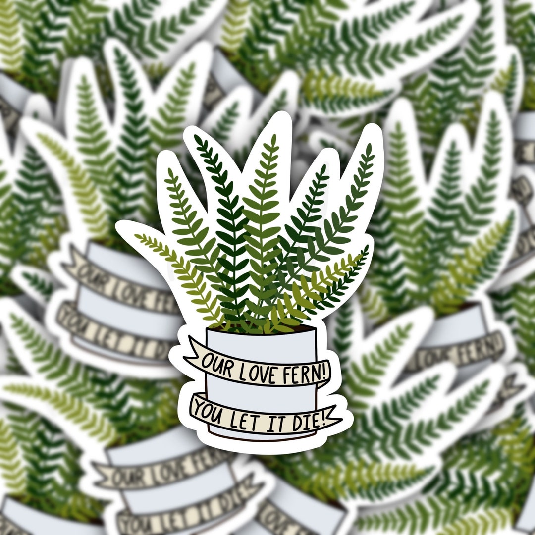 Love Fern Sticker - Etsy