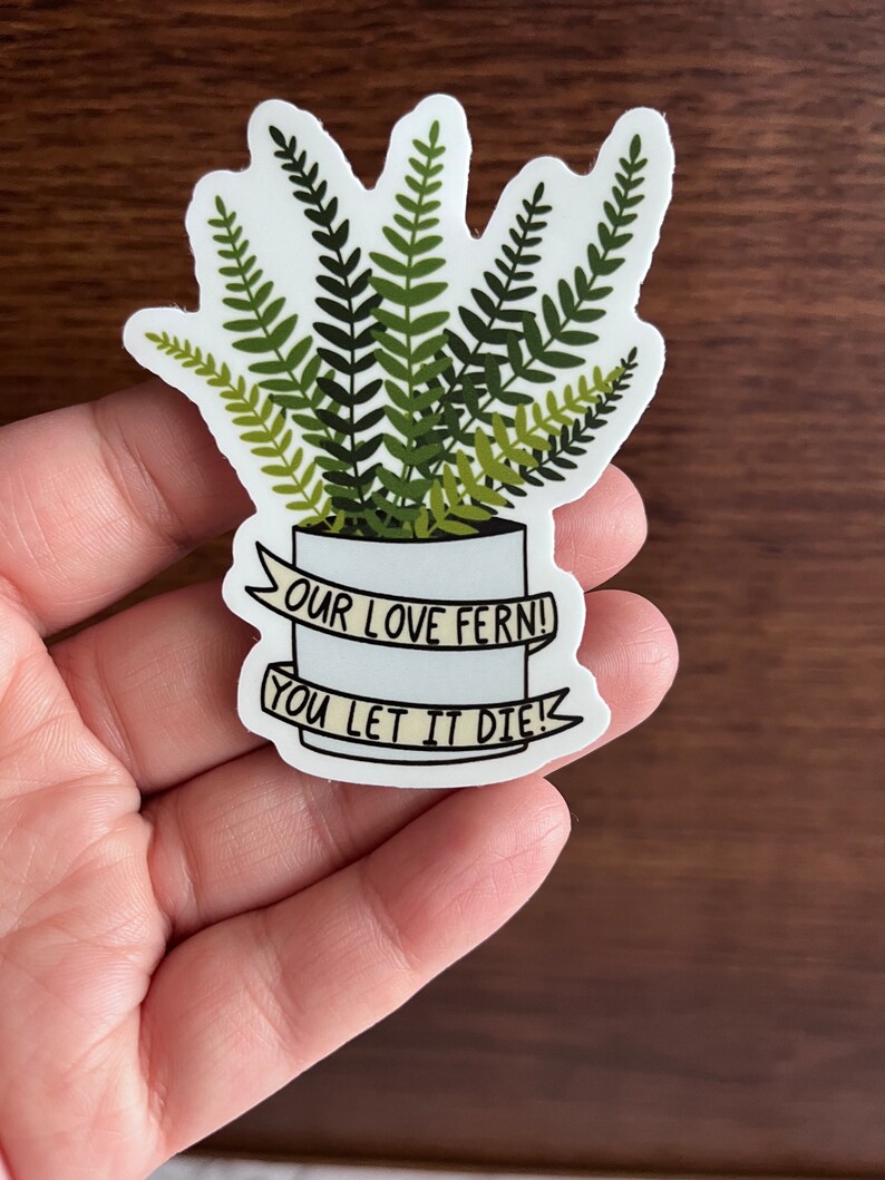 Love Fern Sticker - Etsy