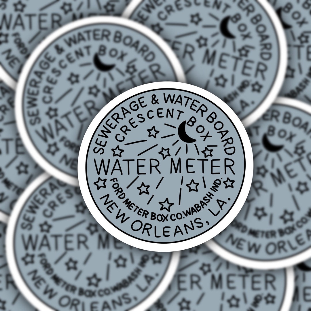 New Orleans Water Meter Sticker - Etsy