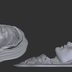 3D STL Statue Sculpture Digital Model Home Wall Decor for 3D Printer ...