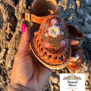 Huarache Sandal Baby Girl/ Mexican Sandals Girl/ Leather Sandals Girl ...